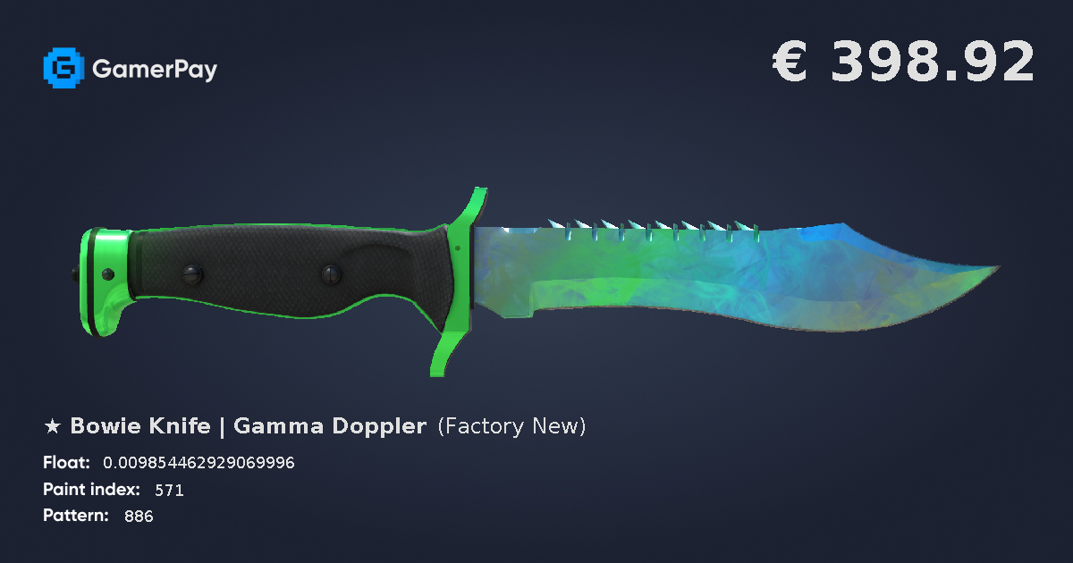 Bowie Knife | Gamma Doppler Phase 3 on GamerPay