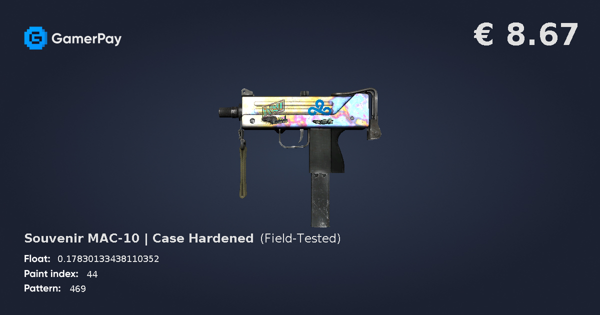 Souvenir MAC-10 | Case Hardened on GamerPay