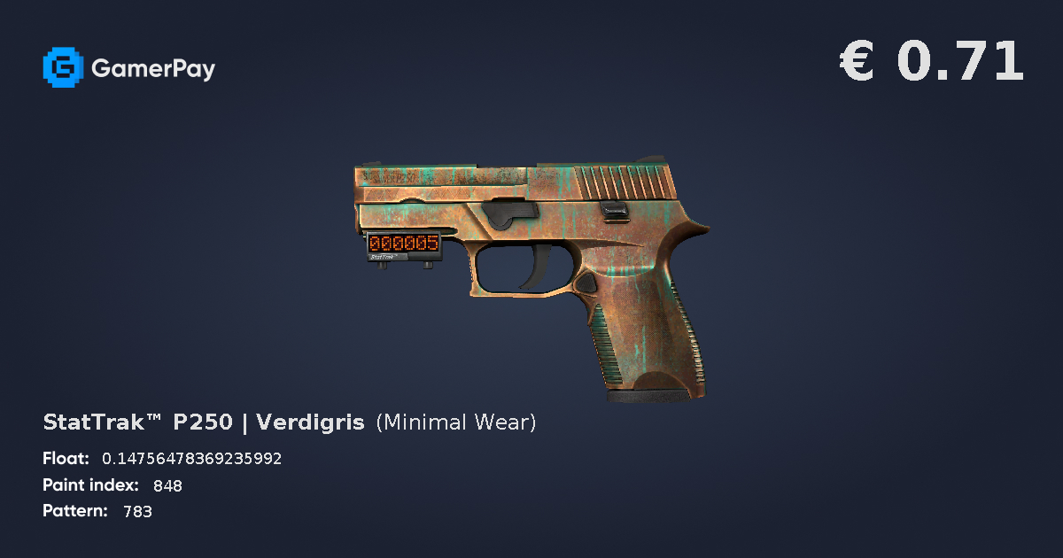 StatTrak™ P250 | Verdigris on GamerPay