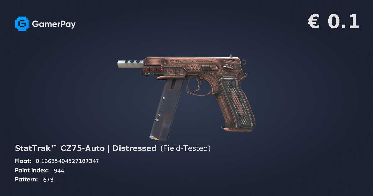 StatTrak™ CZ75-Auto | Distressed on GamerPay