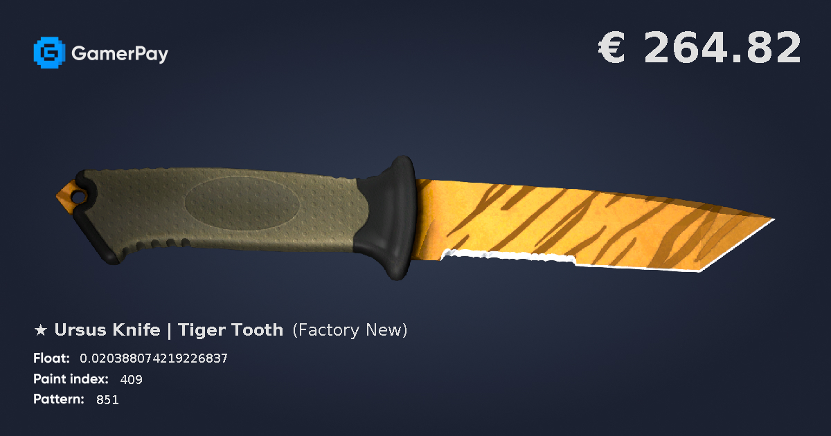 Ursus Knife | Tiger Tooth on GamerPay