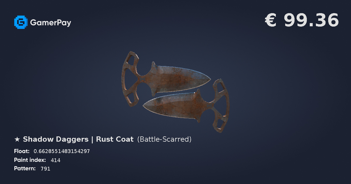 Shadow Daggers | Rust Coat on GamerPay