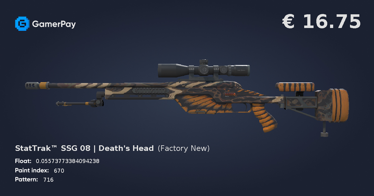 StatTrak™ SSG 08 | Death's Head on GamerPay
