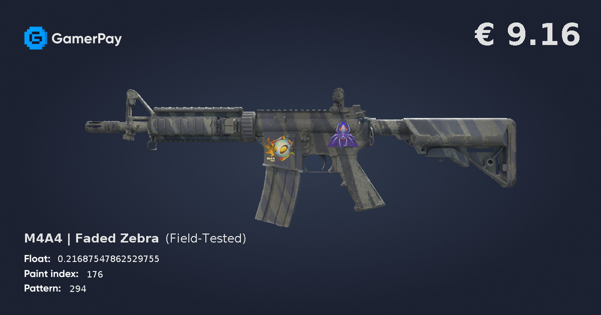 M4A4 | Faded Zebra on GamerPay