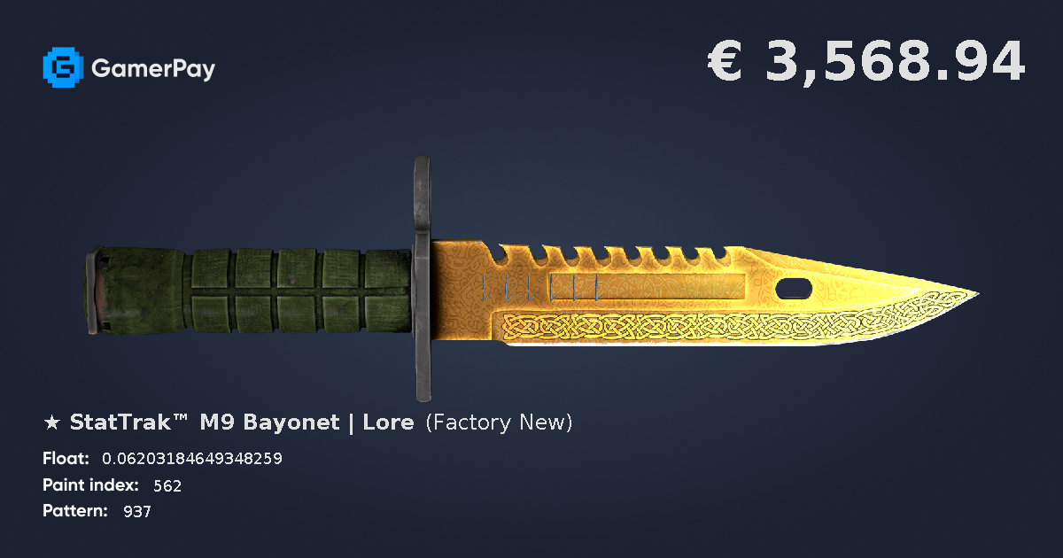 StatTrak™ M9 Bayonet | Lore on GamerPay