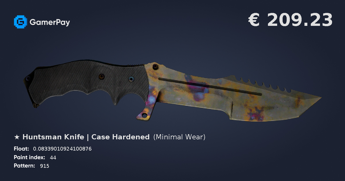 Huntsman Knife | Case Hardened on GamerPay