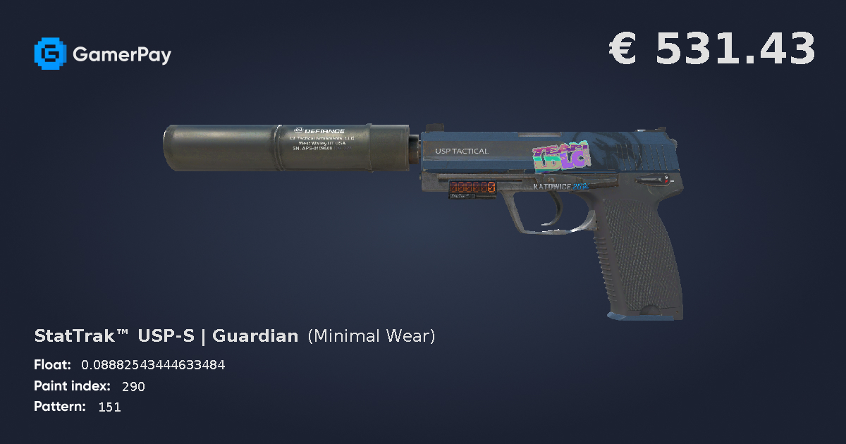 StatTrak™ USP-S | Guardian on GamerPay