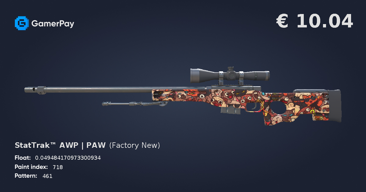 StatTrak™ AWP | PAW on GamerPay