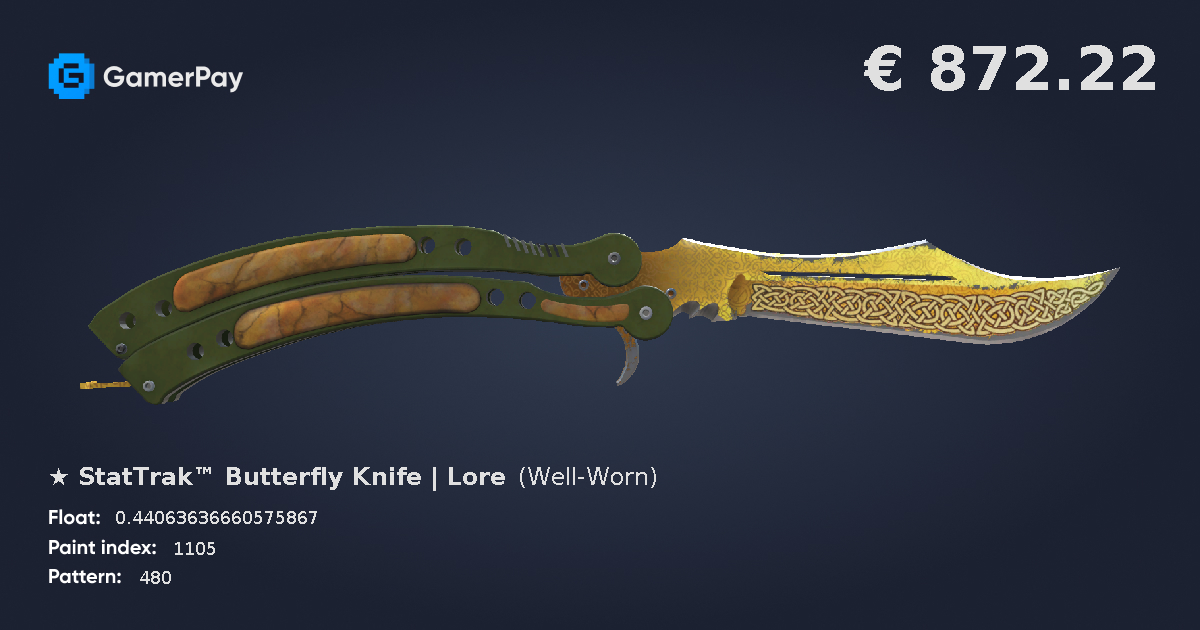 StatTrak™ Butterfly Knife | Lore on GamerPay
