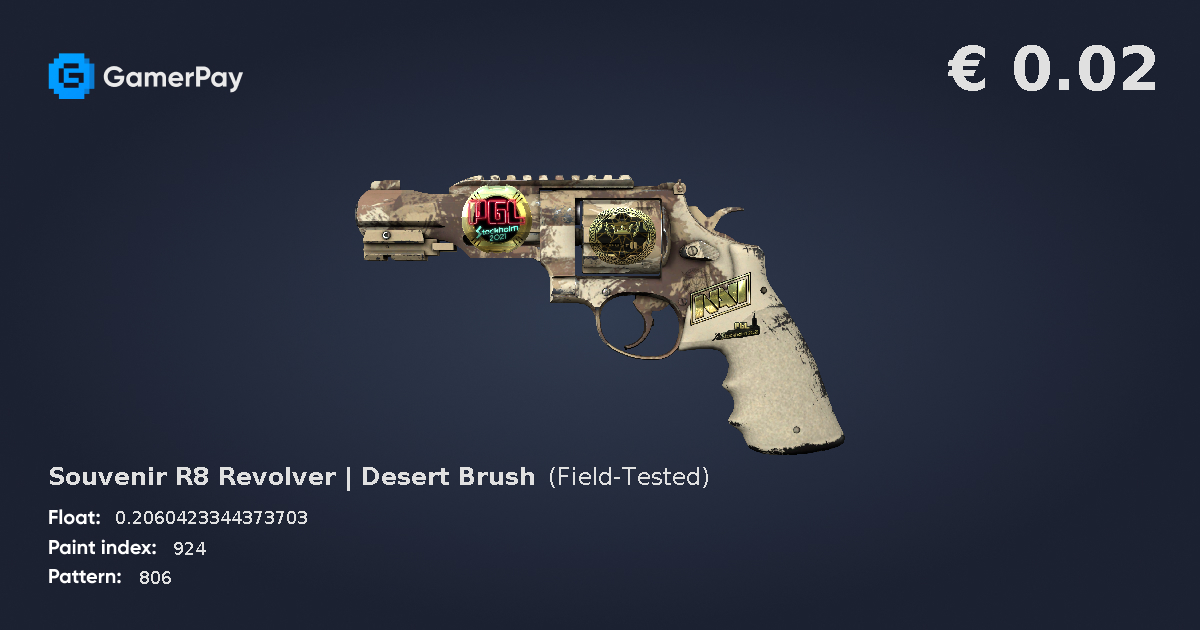 Souvenir R8 Revolver | Desert Brush on GamerPay