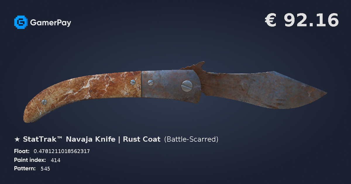 StatTrak™ Navaja Knife | Rust Coat on GamerPay
