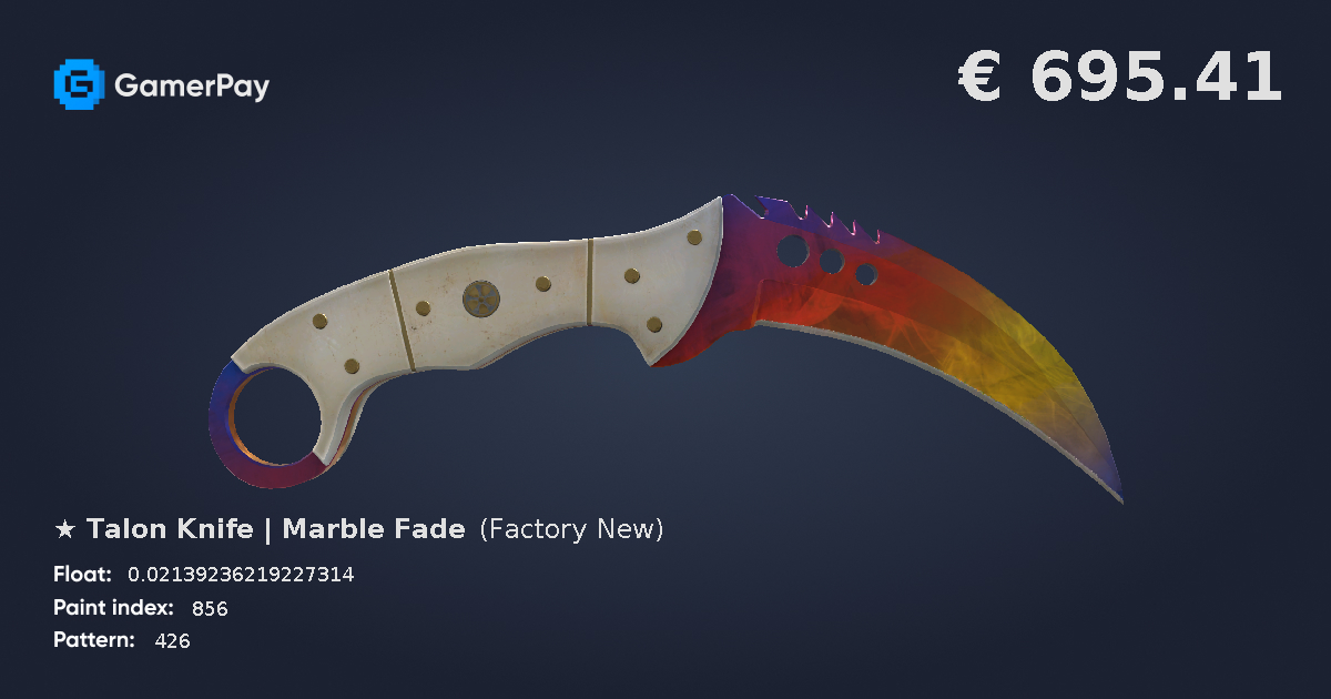 Talon Knife | Marble Fade on GamerPay
