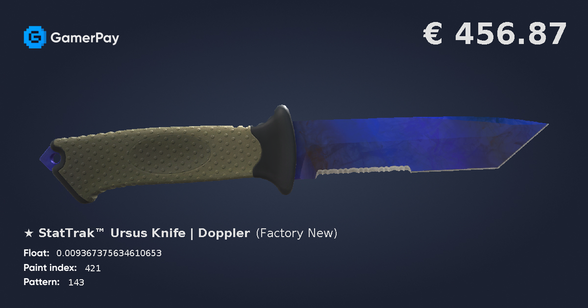StatTrak™ Ursus Knife | Doppler Phase 4 on GamerPay