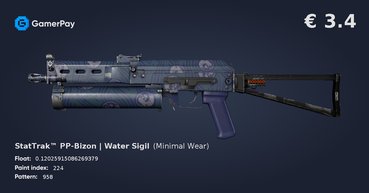 StatTrak™ PP-Bizon | Water Sigil on GamerPay