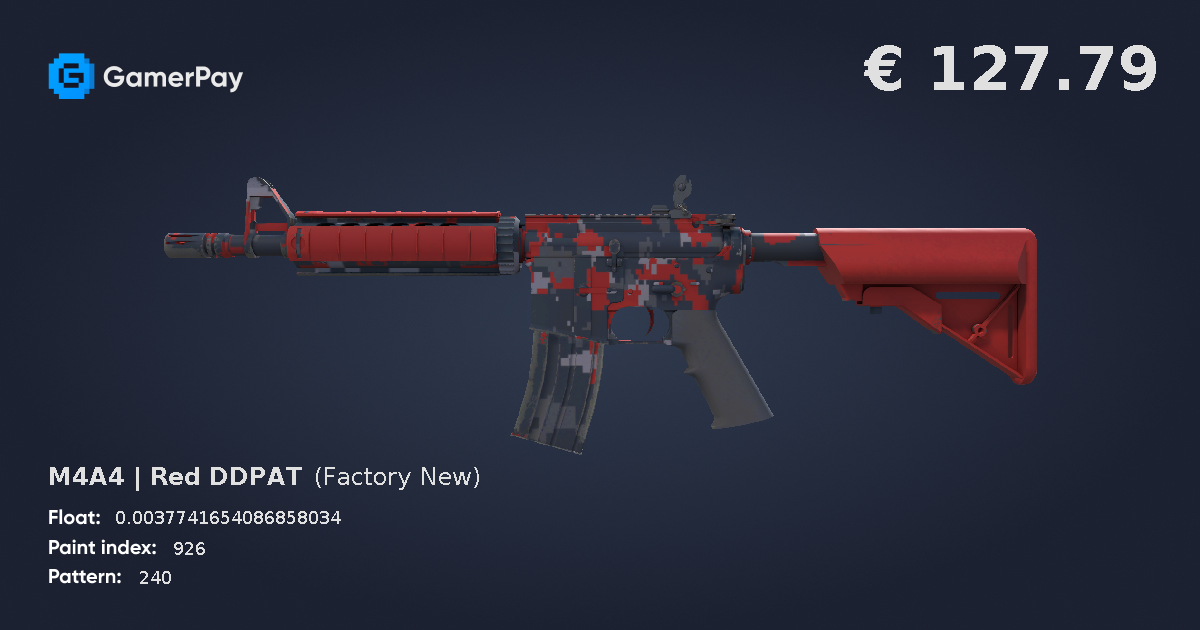 M4A4 | Red DDPAT on GamerPay