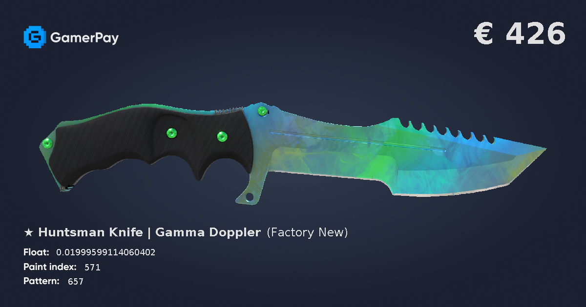 Huntsman Knife | Gamma Doppler Phase 3 on GamerPay