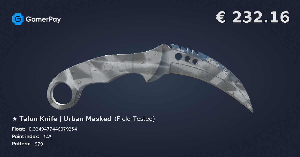 Talon Knife | Urban Masked on GamerPay