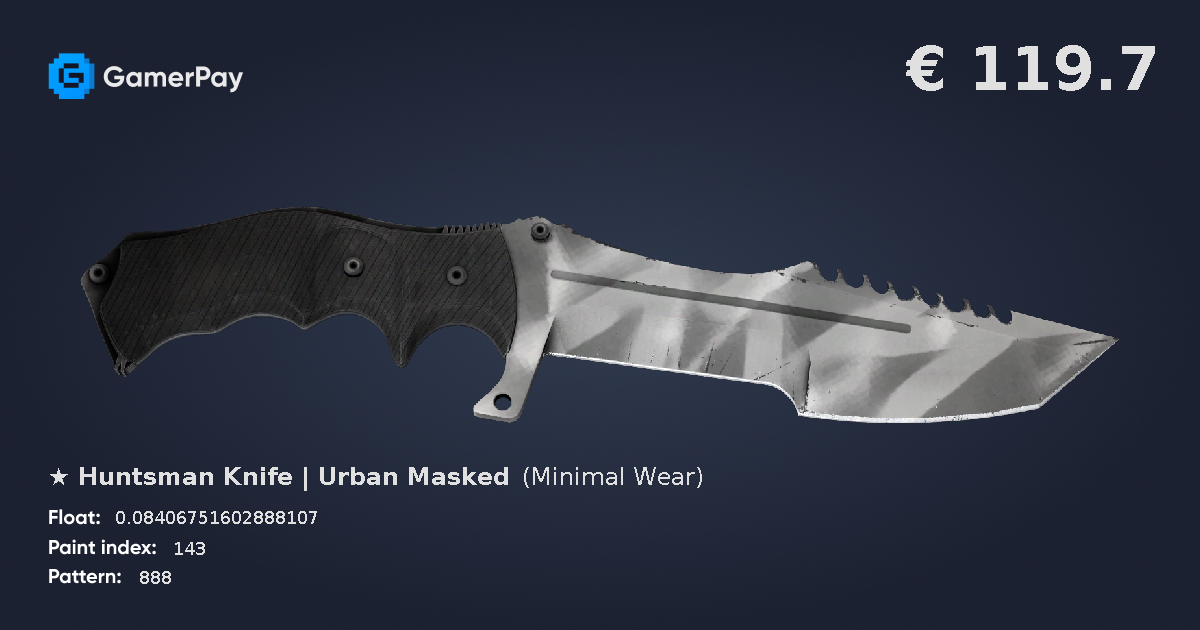 Huntsman Knife | Urban Masked on GamerPay