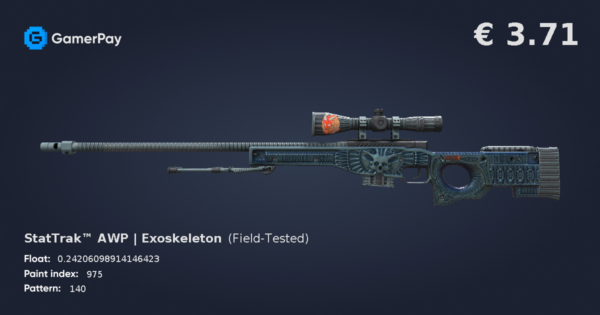 StatTrak™ AWP | Exoskeleton on GamerPay