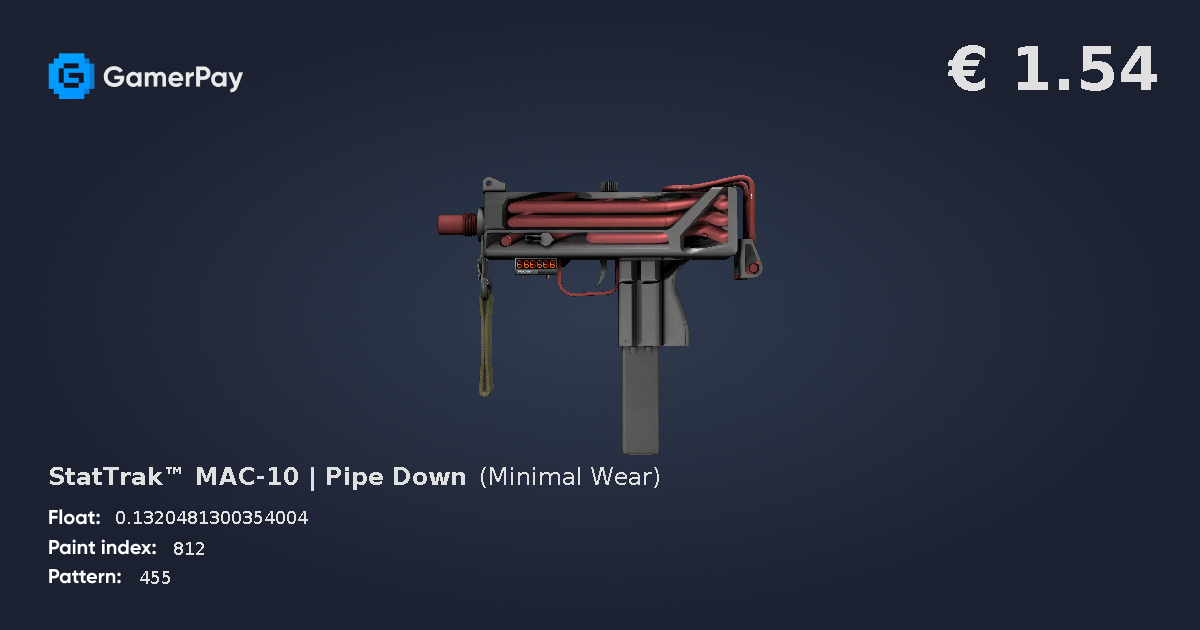 StatTrak™ MAC-10 | Pipe Down on GamerPay