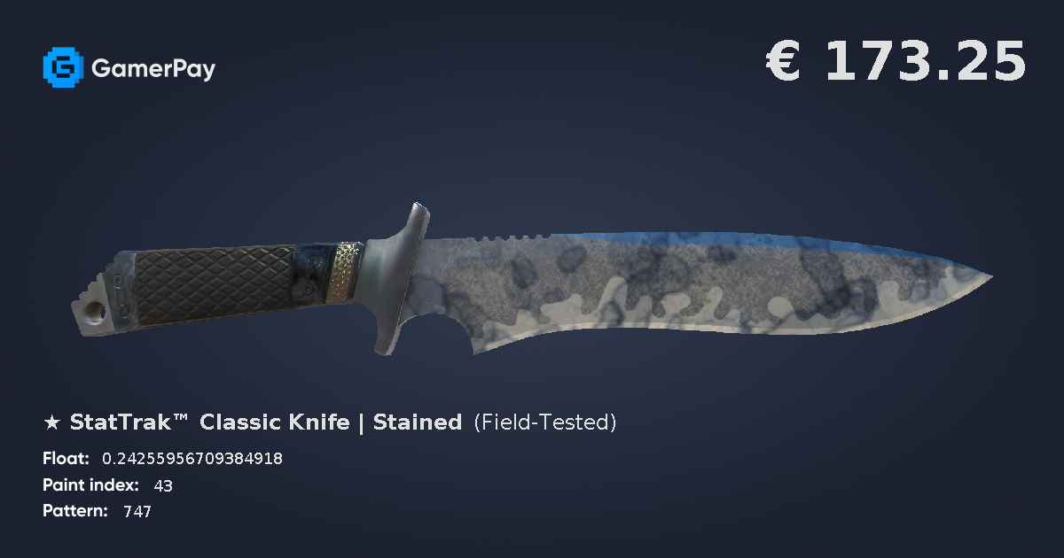 StatTrak™ Classic Knife | Stained on GamerPay