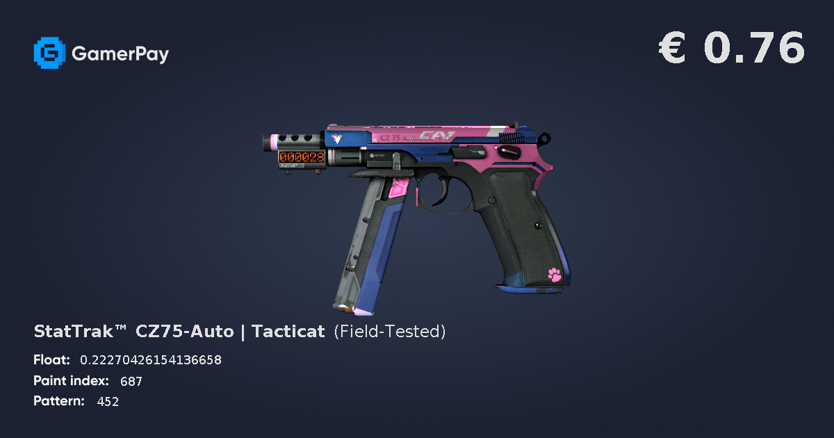 StatTrak™ CZ75-Auto | Tacticat on GamerPay