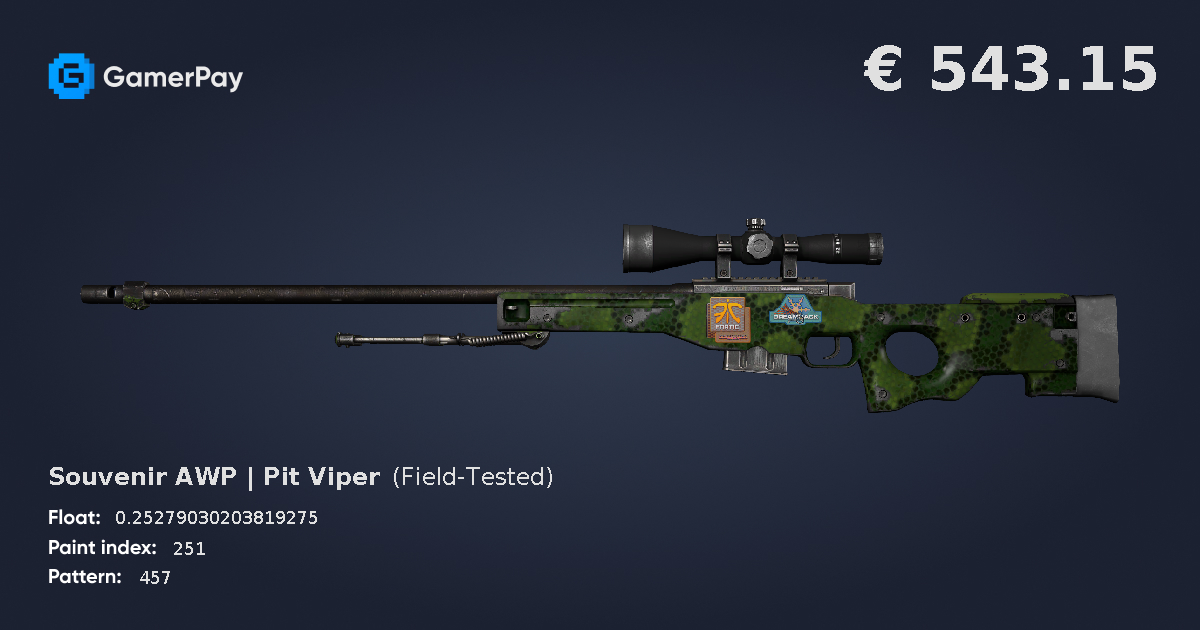 Souvenir AWP | Pit Viper on GamerPay