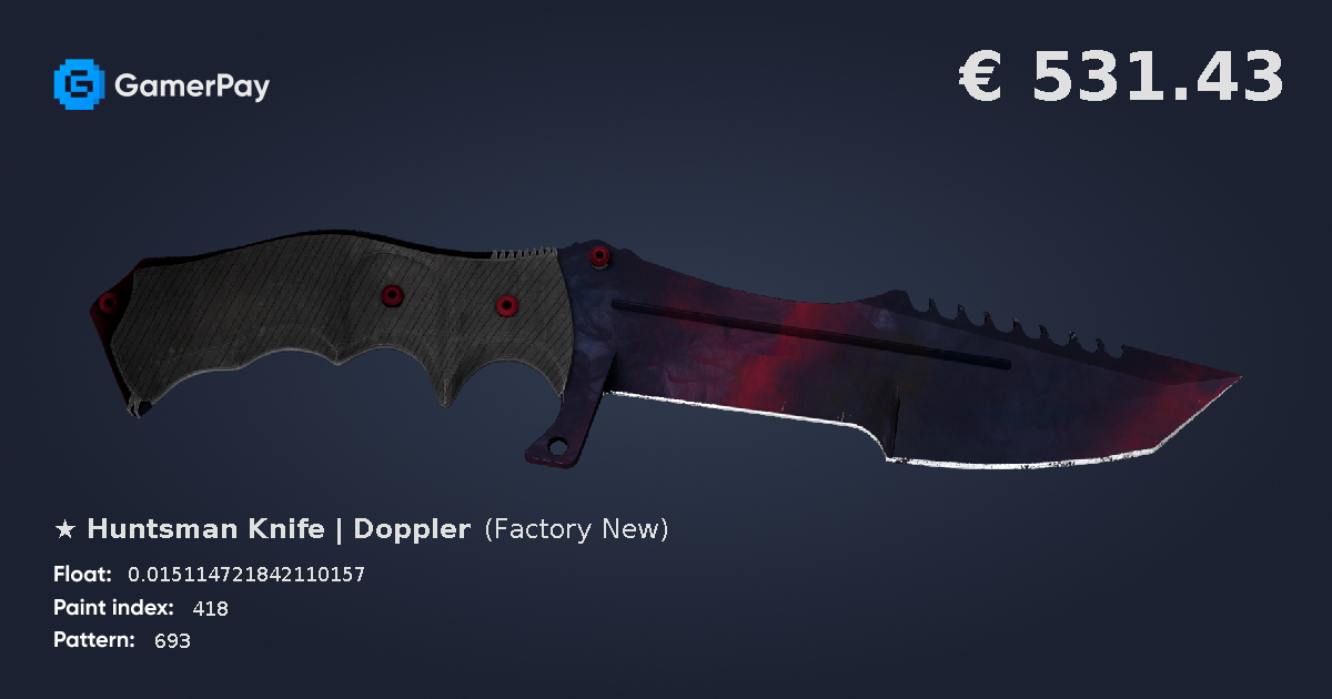 Huntsman Knife | Doppler Phase 1 on GamerPay