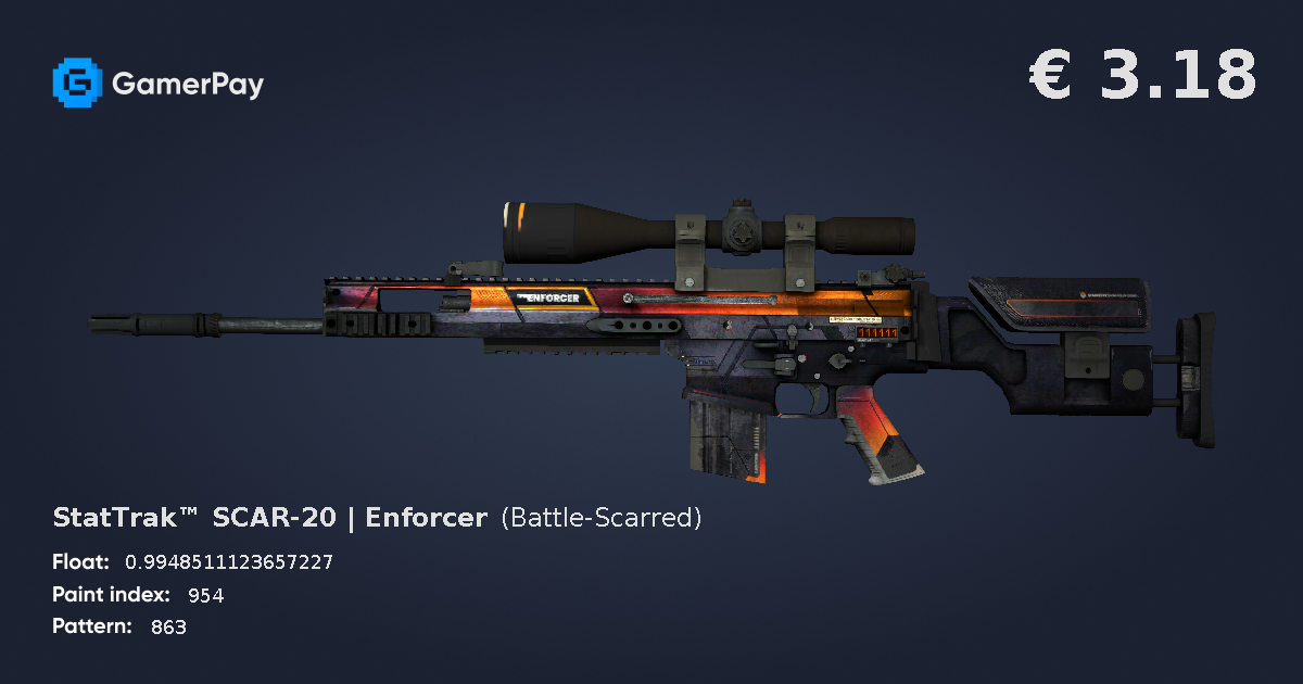 StatTrak™ SCAR-20 | Enforcer on GamerPay
