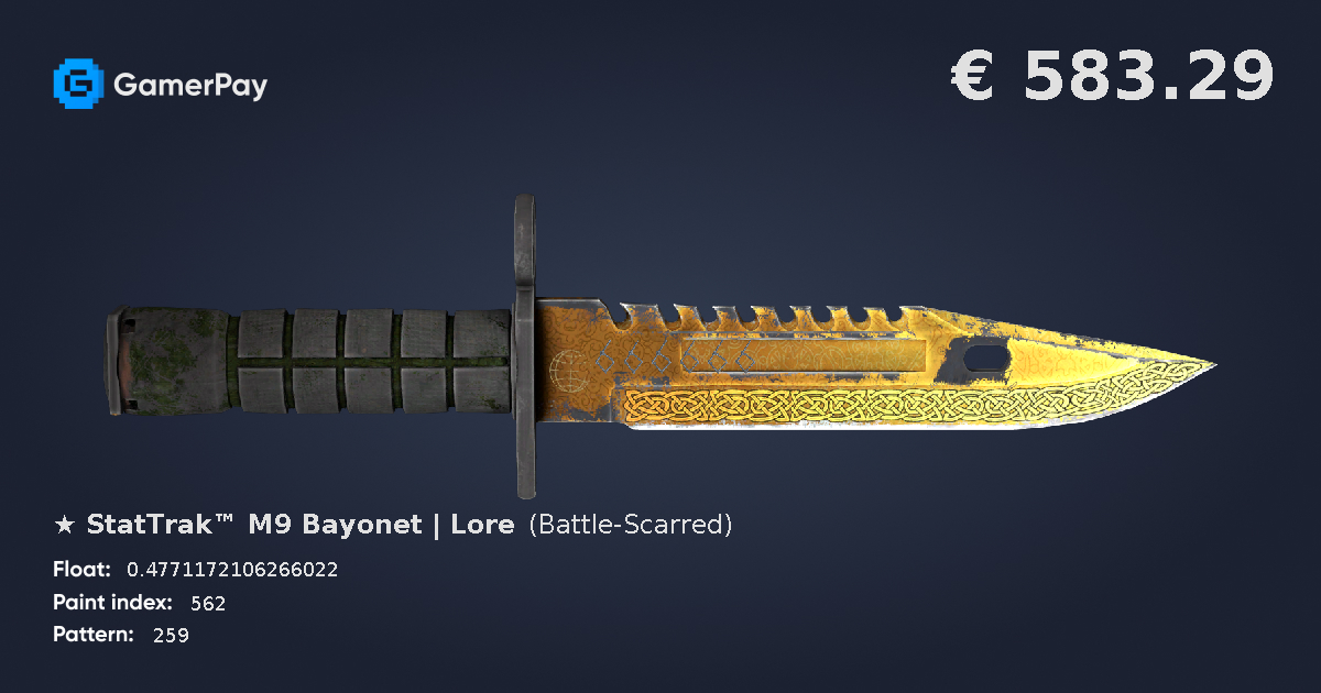 StatTrak™ M9 Bayonet | Lore on GamerPay