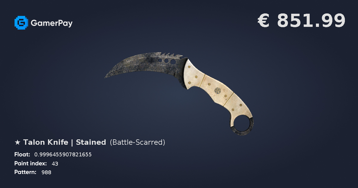 Talon Knife | Stained on GamerPay
