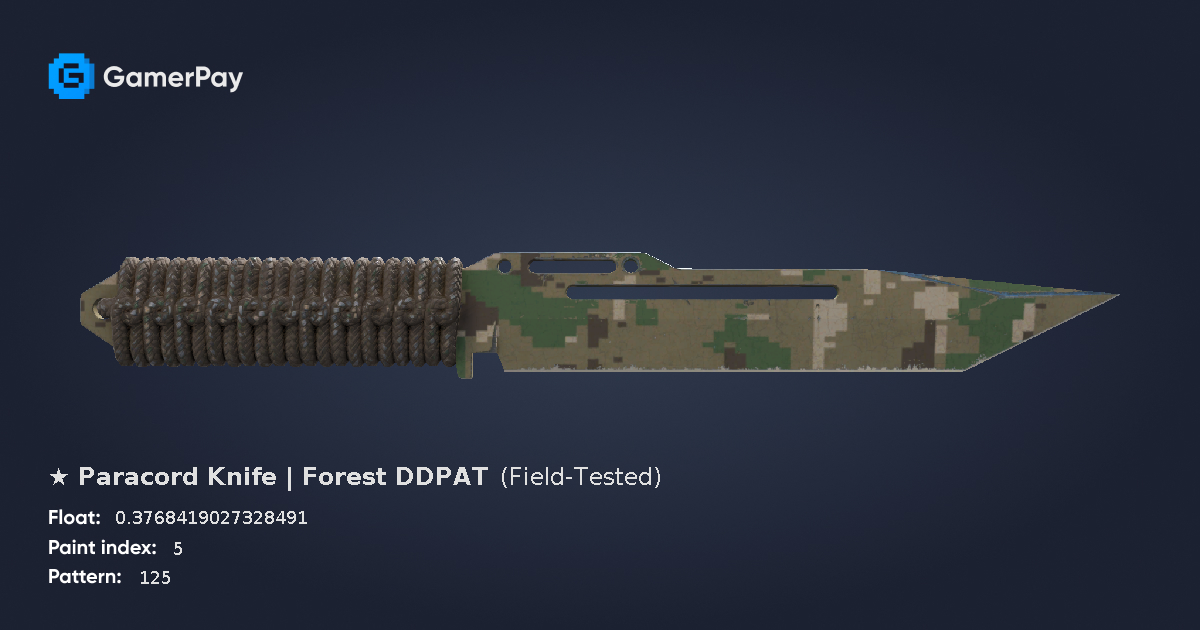 Paracord Knife | Forest DDPAT on GamerPay