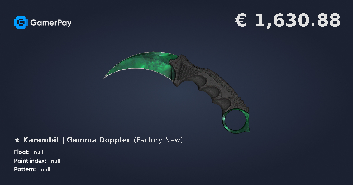Phase 2 Gamma Doppler Karambit: Caramelbit Gamma Doppler – TGIDQQ