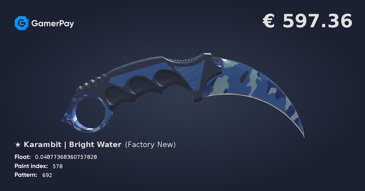 Karambit | Bright Water on GamerPay