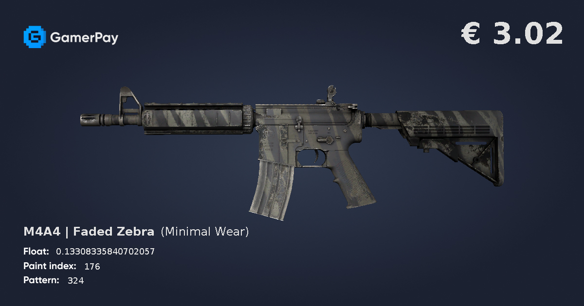 M4A4 | Faded Zebra on GamerPay