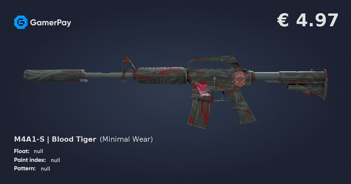 M4A1-S | Blood Tiger on GamerPay