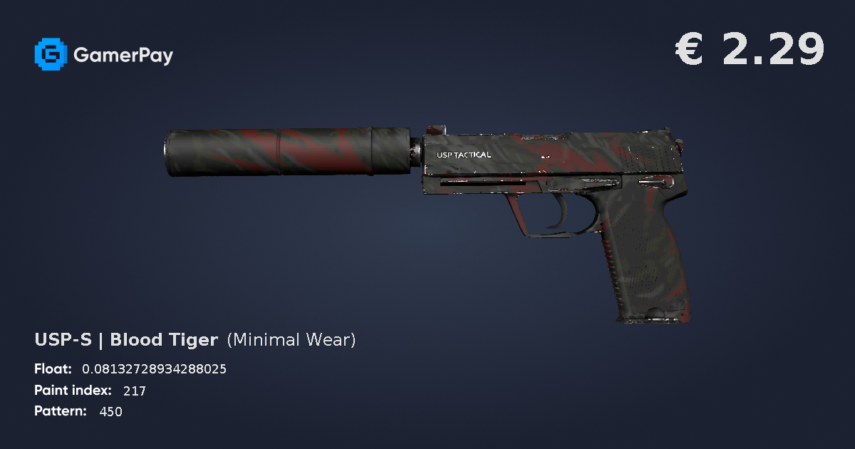 USP-S | Blood Tiger on GamerPay