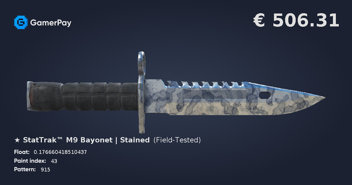 StatTrak™ M9 Bayonet | Stained on GamerPay