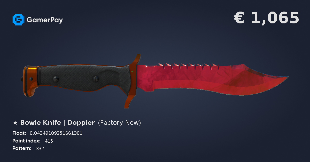 Bowie Knife | Doppler Ruby on GamerPay