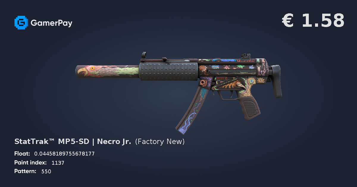 StatTrak™ MP5-SD | Necro Jr. on GamerPay