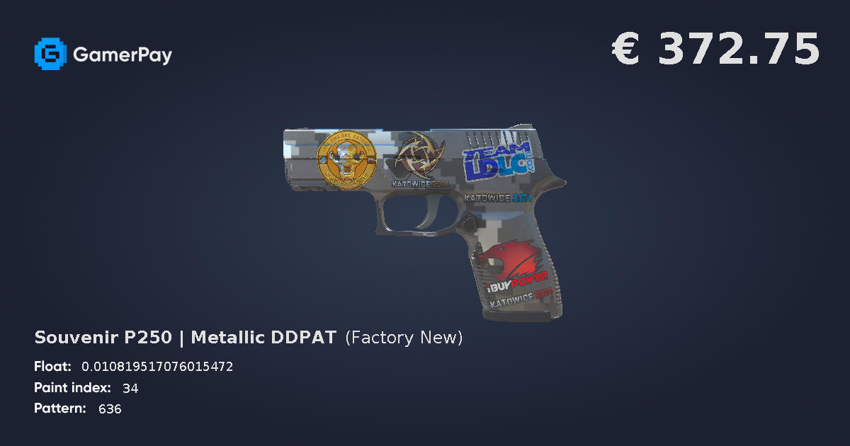 Souvenir P250 | Metallic DDPAT on GamerPay