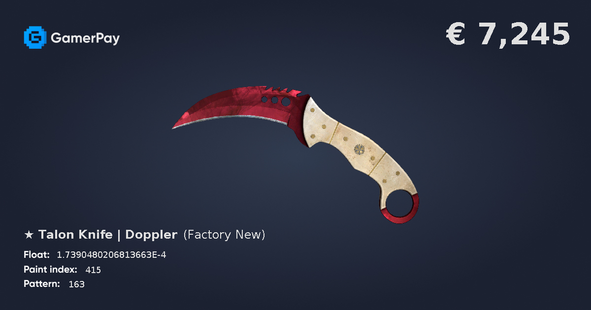 Talon Knife | Doppler Ruby on GamerPay