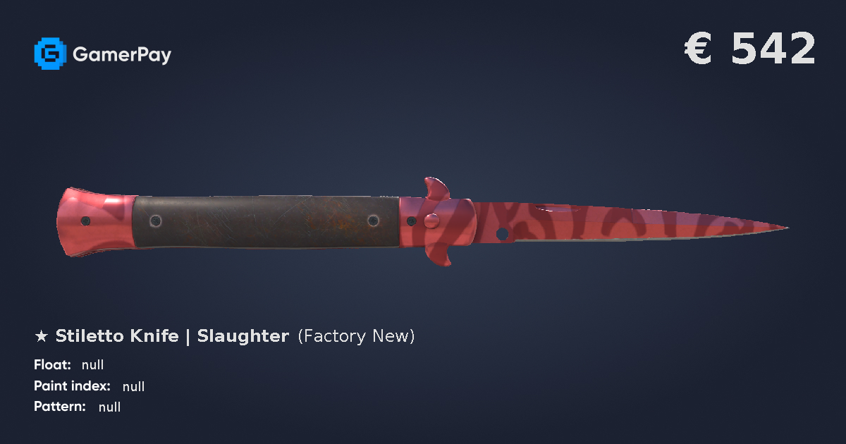 Stiletto Knife | Slaughter on GamerPay