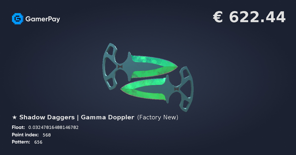 Shadow Daggers | Gamma Doppler Emerald on GamerPay
