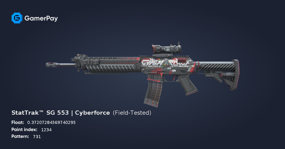 StatTrak™ SG 553 | Cyberforce on GamerPay