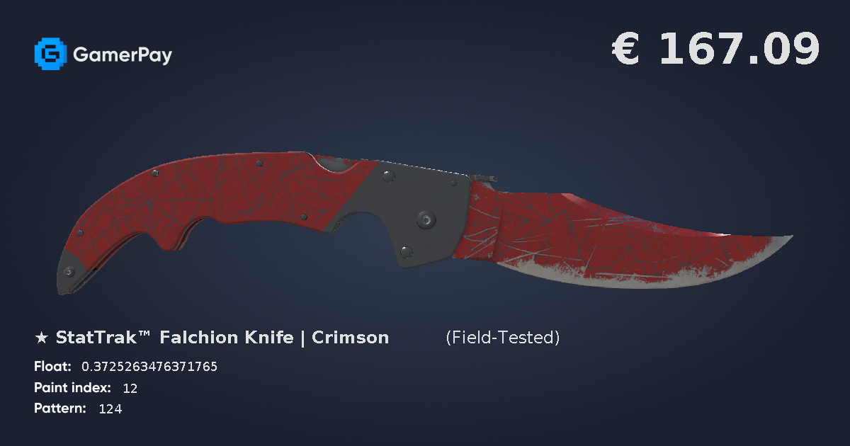 StatTrak™ Falchion Knife | Crimson Web on GamerPay