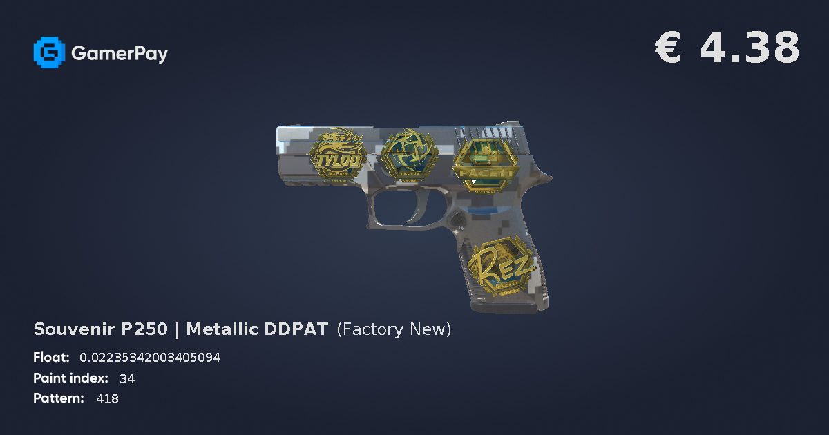 Souvenir P250 | Metallic DDPAT on GamerPay