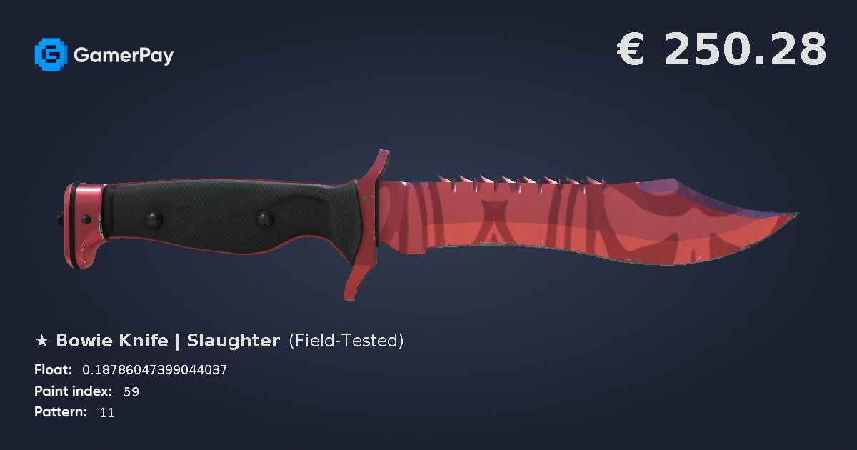Bowie Knife | Slaughter on GamerPay