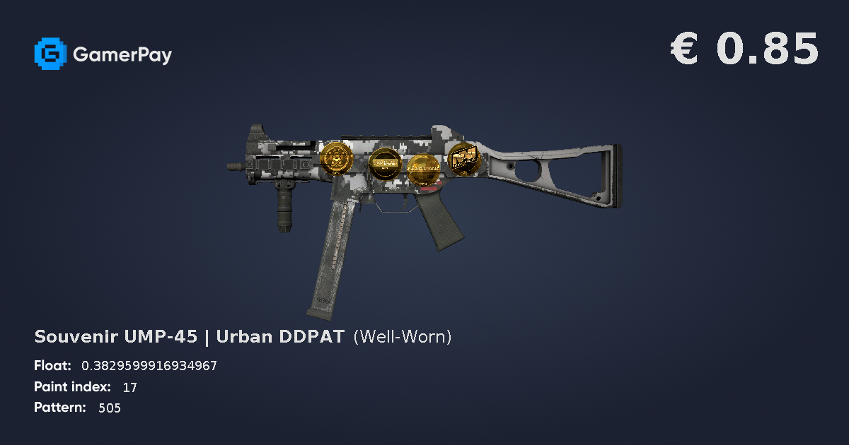 Souvenir UMP-45 | Urban DDPAT on GamerPay