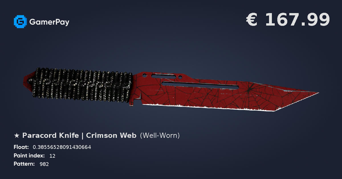 Paracord Knife | Crimson Web on GamerPay